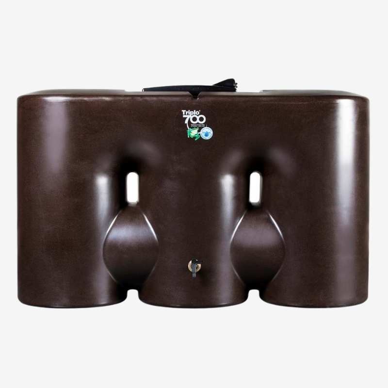 Polytank Triplo 700L Litre Oak Rain Harvesting Water Tank